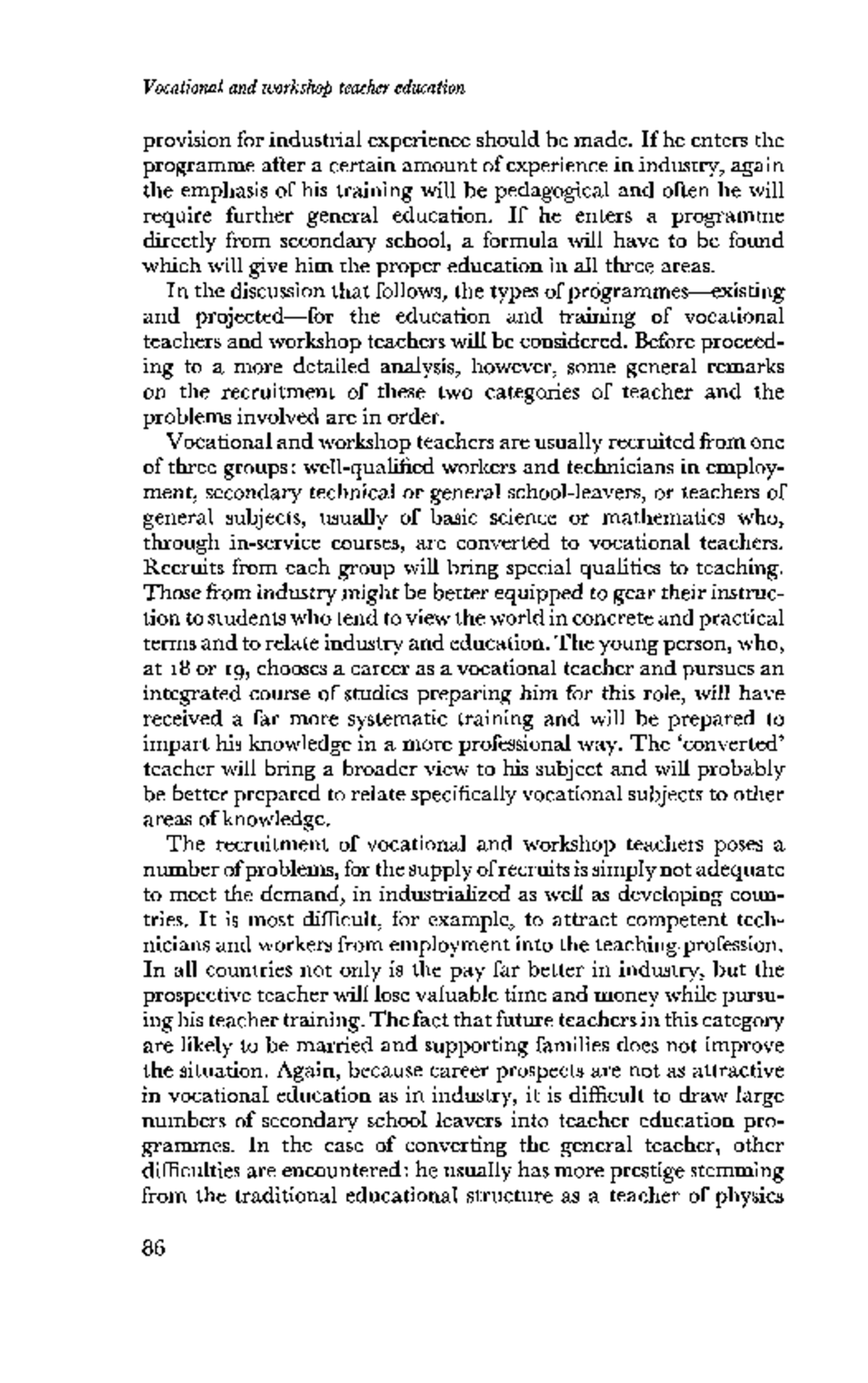 Technical vocational teacher education 29 - Vocational and workshop ...