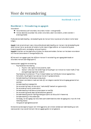 Samenvatting agogiek - AGOGIEK Hoofdstuk 1: wat is agogiek Wat is agogiek? De leer van het doen ...