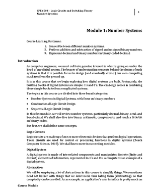 Week 4 - Module 4 Boolean Functions and their Forms - CPE 6204 – Logic Circuits and Switching ...