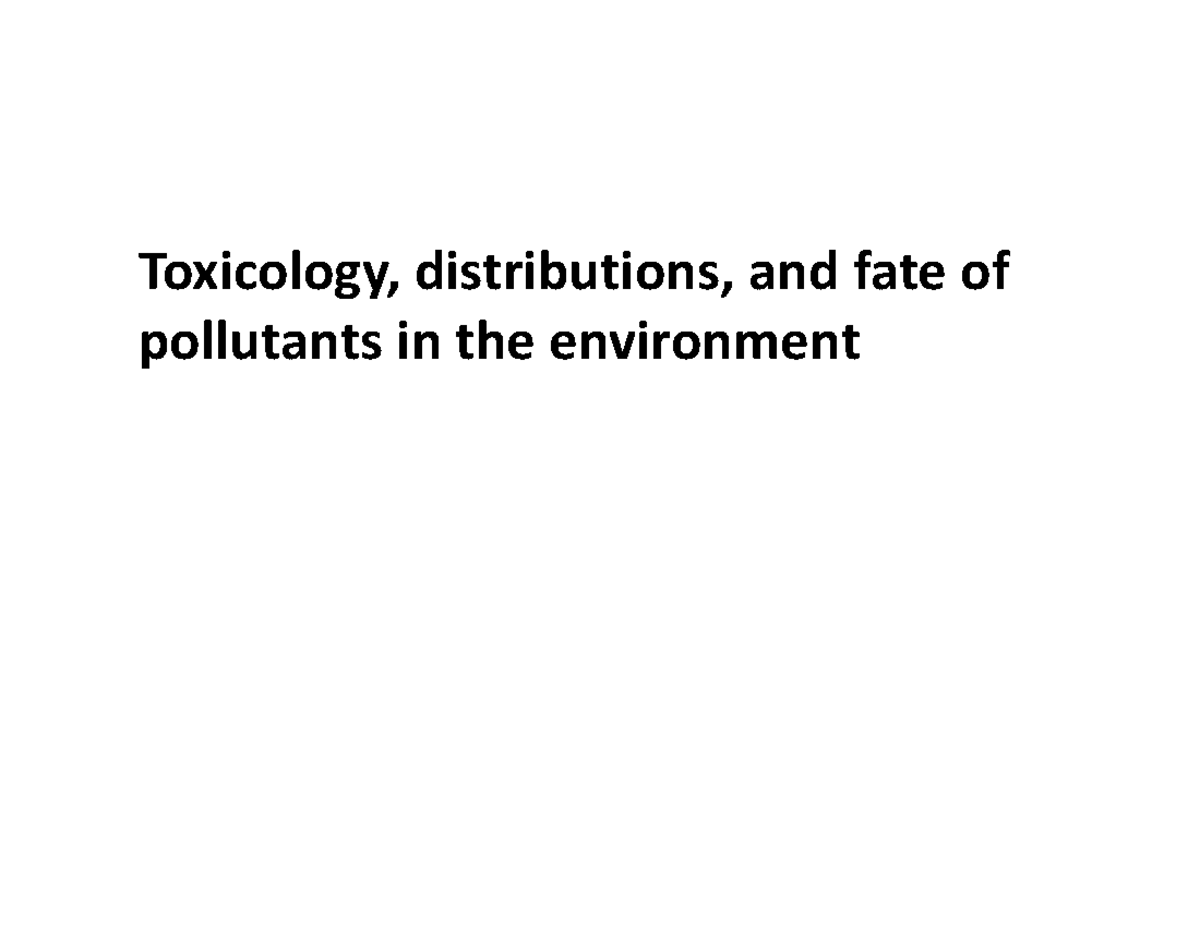 2-POPs tox LRT ecotox - Chapter 2 - Toxicology, distributions, and fate ...