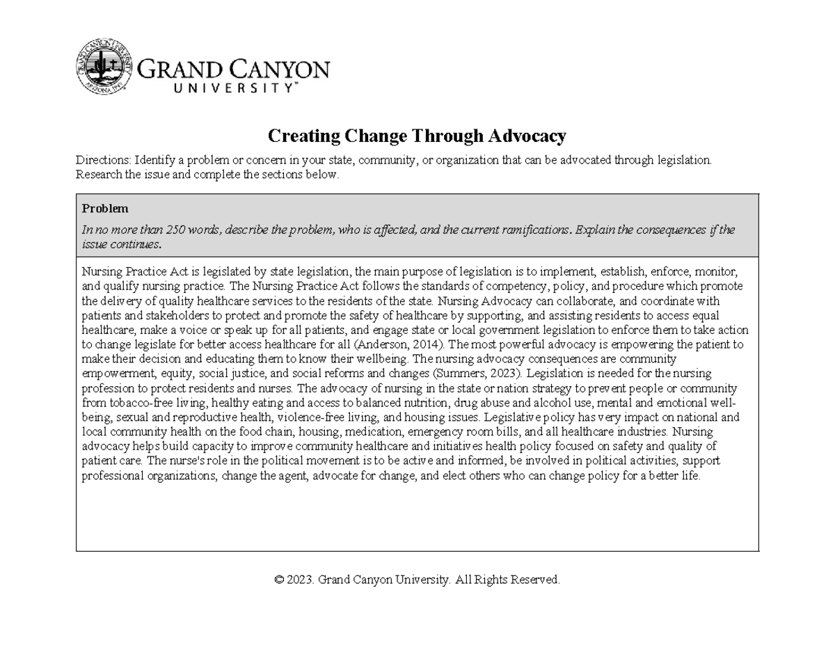 Creating Change Through Advocacy okay 2 - Creating Change Through ...