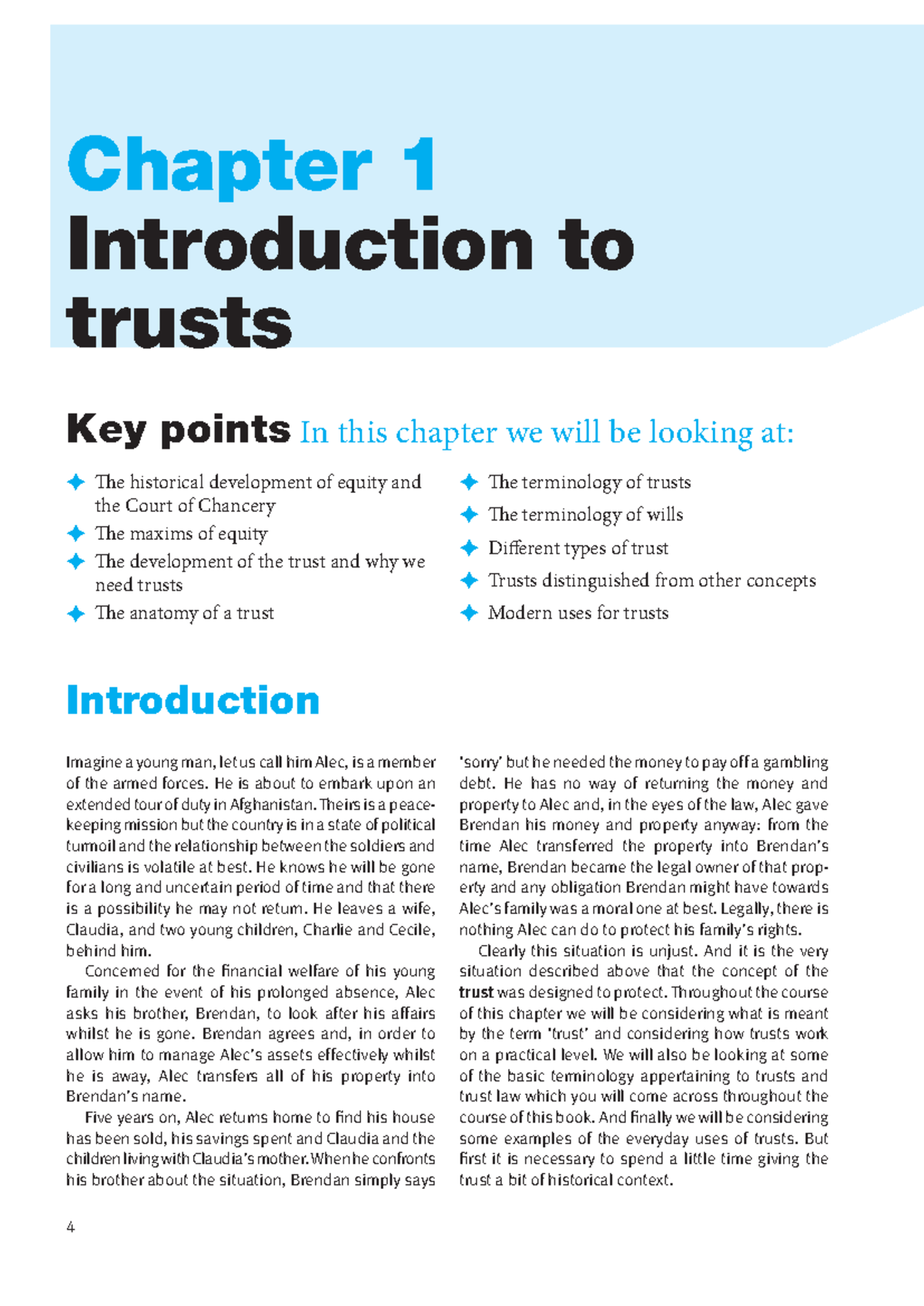 Introduction to Trusts - Chapter 1 Introduction to trusts Key points In ...