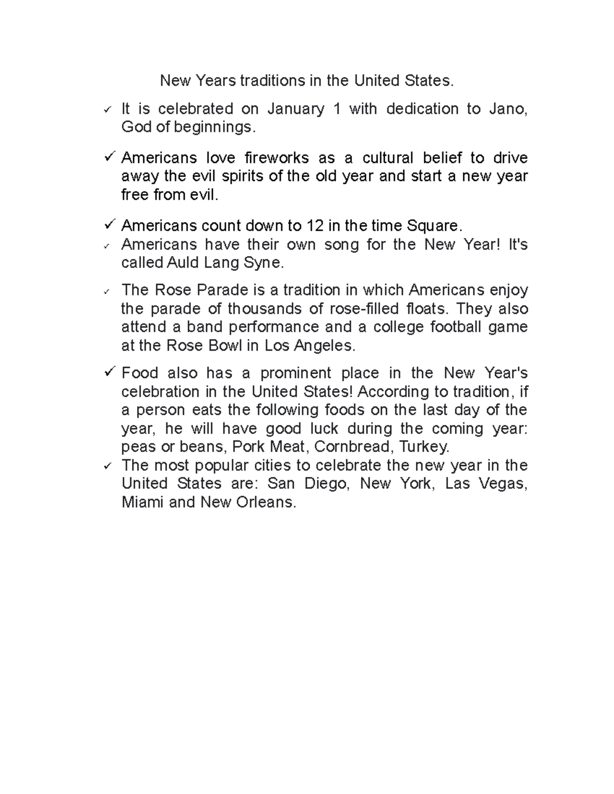 Avance New Years traditions in the United States - It is celebrated on ...