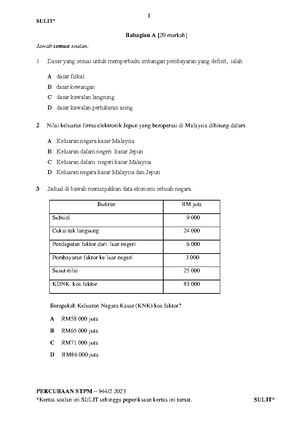NOTA Ringkas Ekonomi - for STPM ECONOMY COURSE SEMESTER 3 - NOTA ...