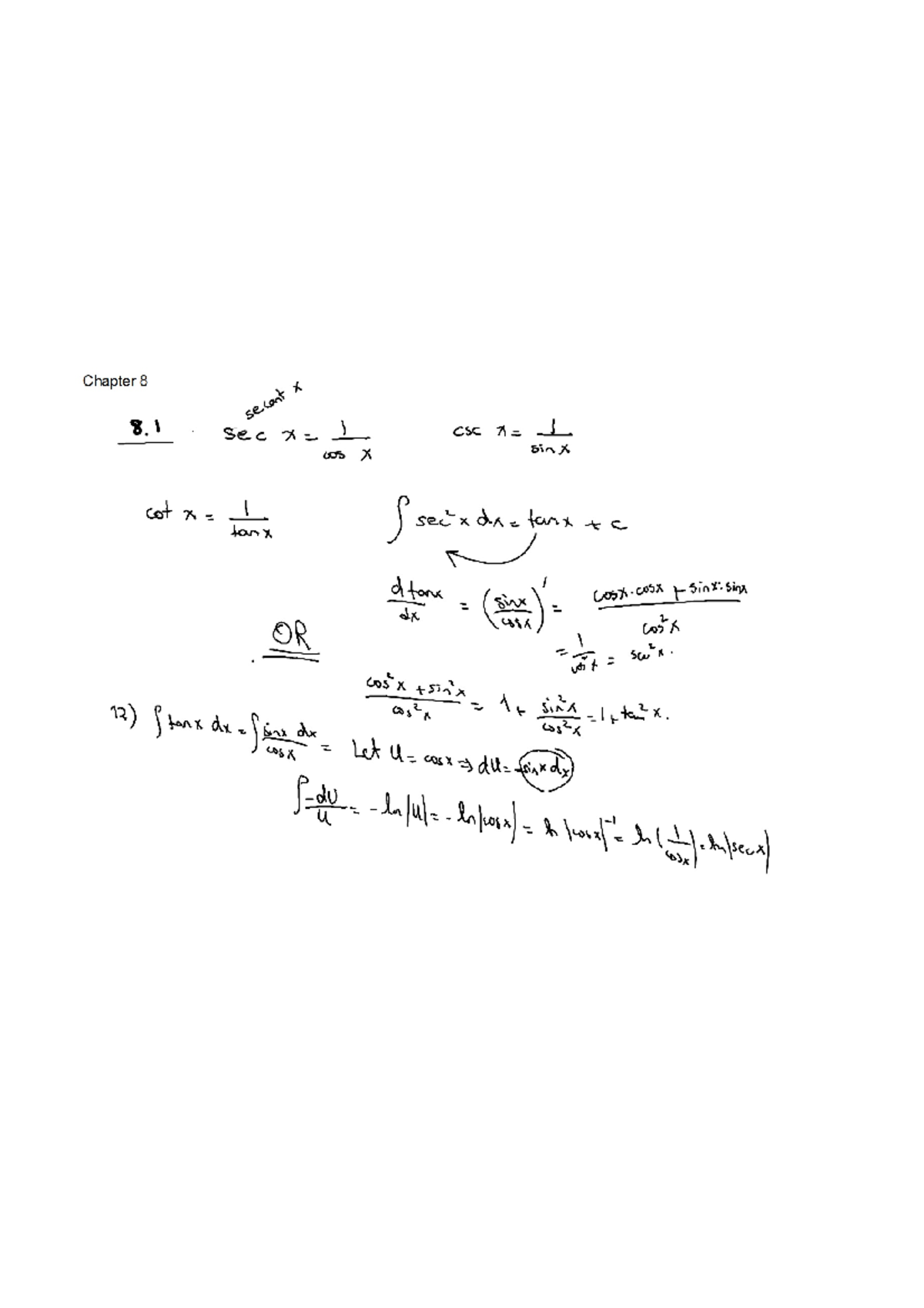 calculus notes chap - Calculus 3-4 - Studocu