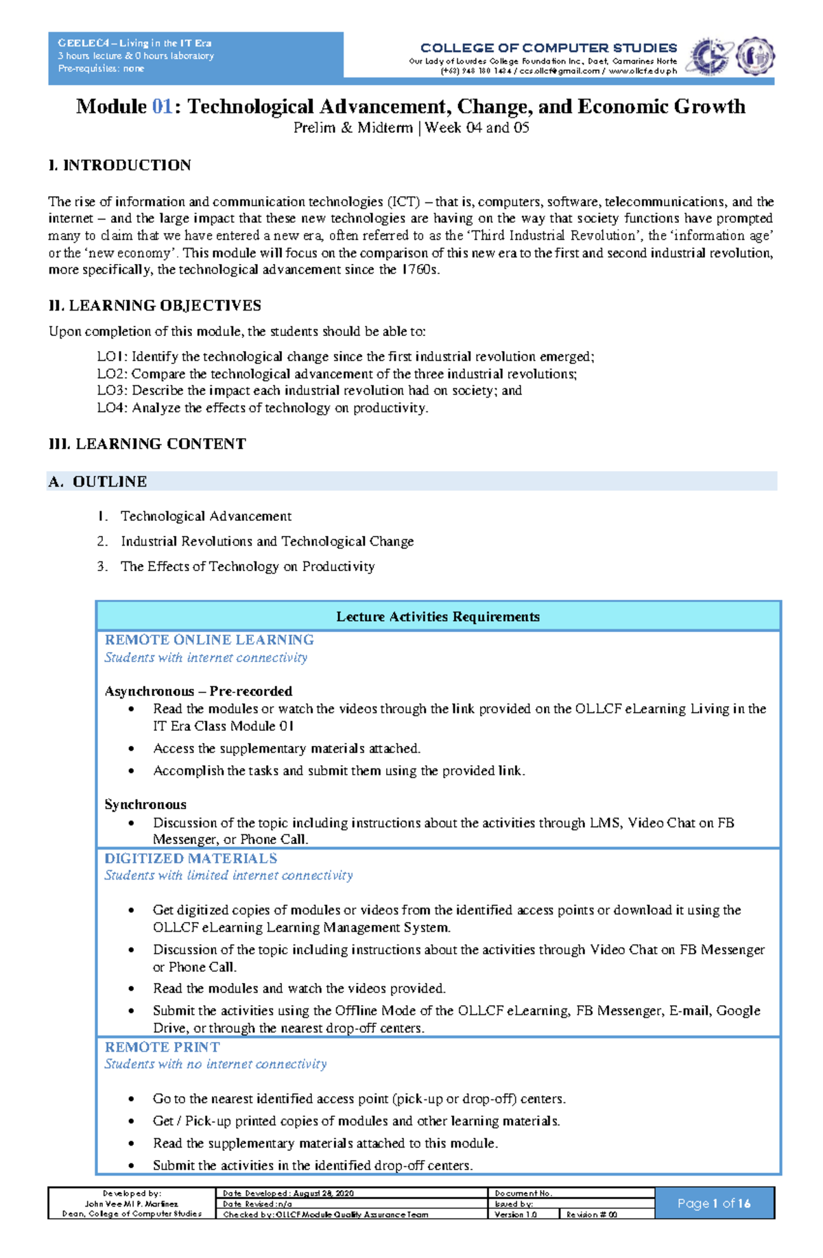 Martinez - Living IN THE IT ERA 02 Module 01 Technological Adv OLD ...