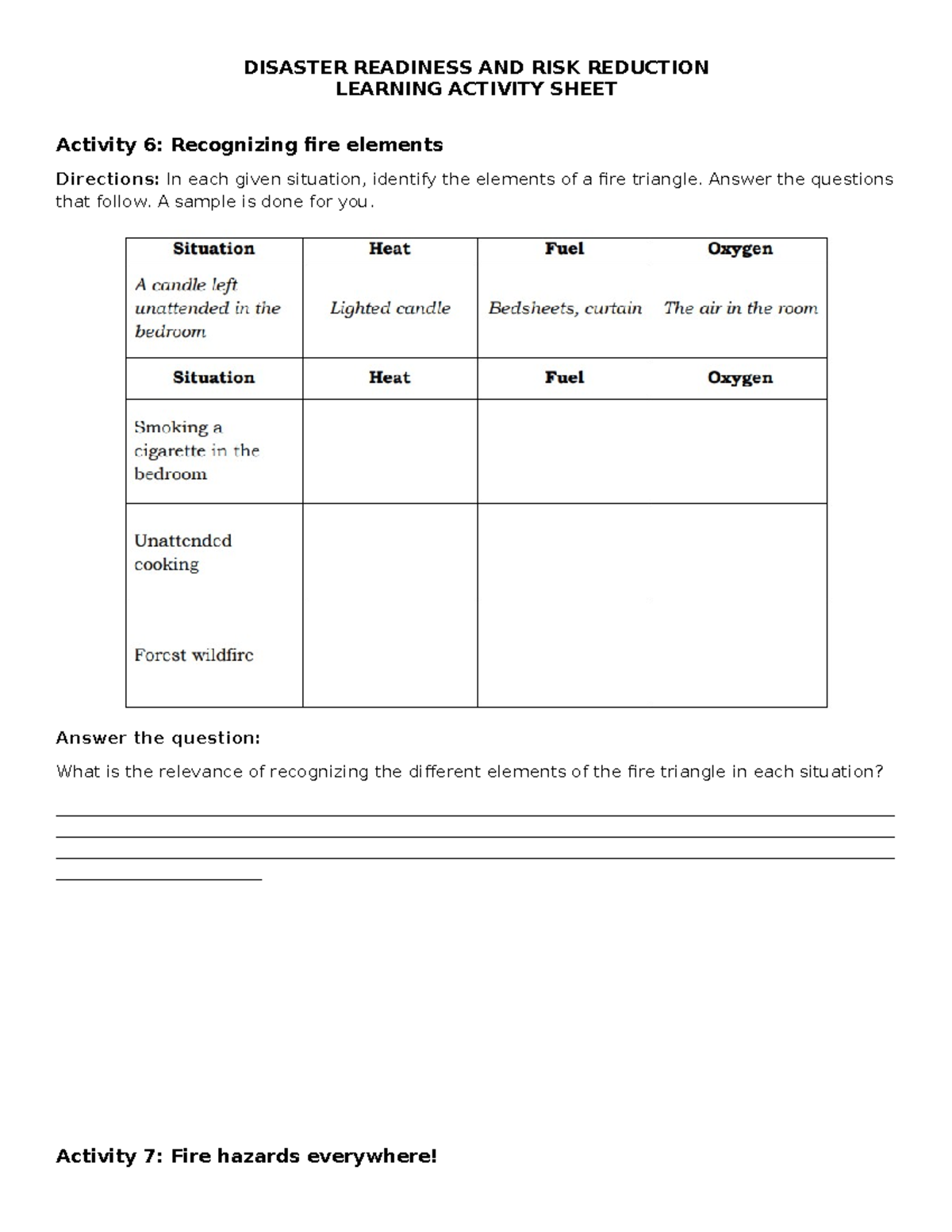 DRRR Learning-Activities-L7-L9 - DISASTER READINESS AND RISK REDUCTION ...
