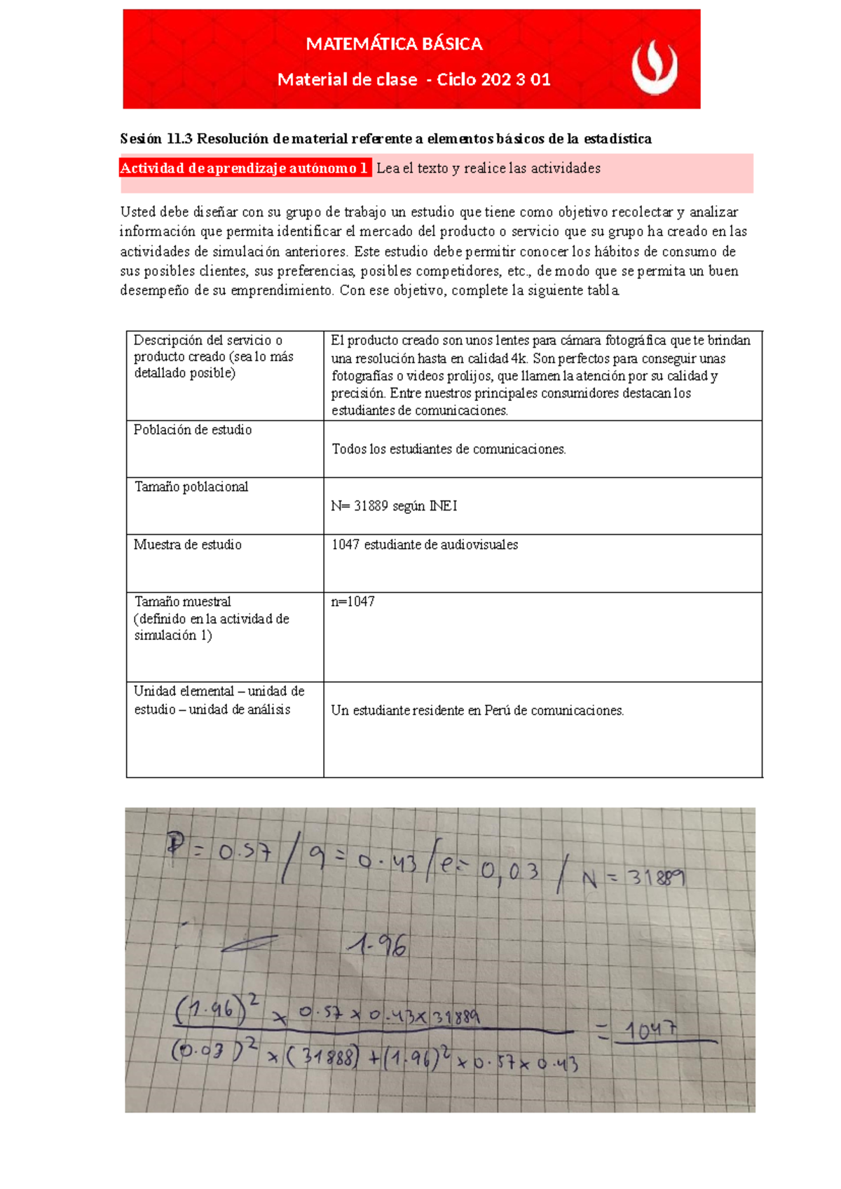 Sesión 11.3 Actividad - Sesión 11 Resolución de material referente a elementos básicos de la ...