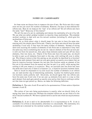 Math 300 Notes ON Functions - NOTES ON FUNCTIONS These notes will cover ...