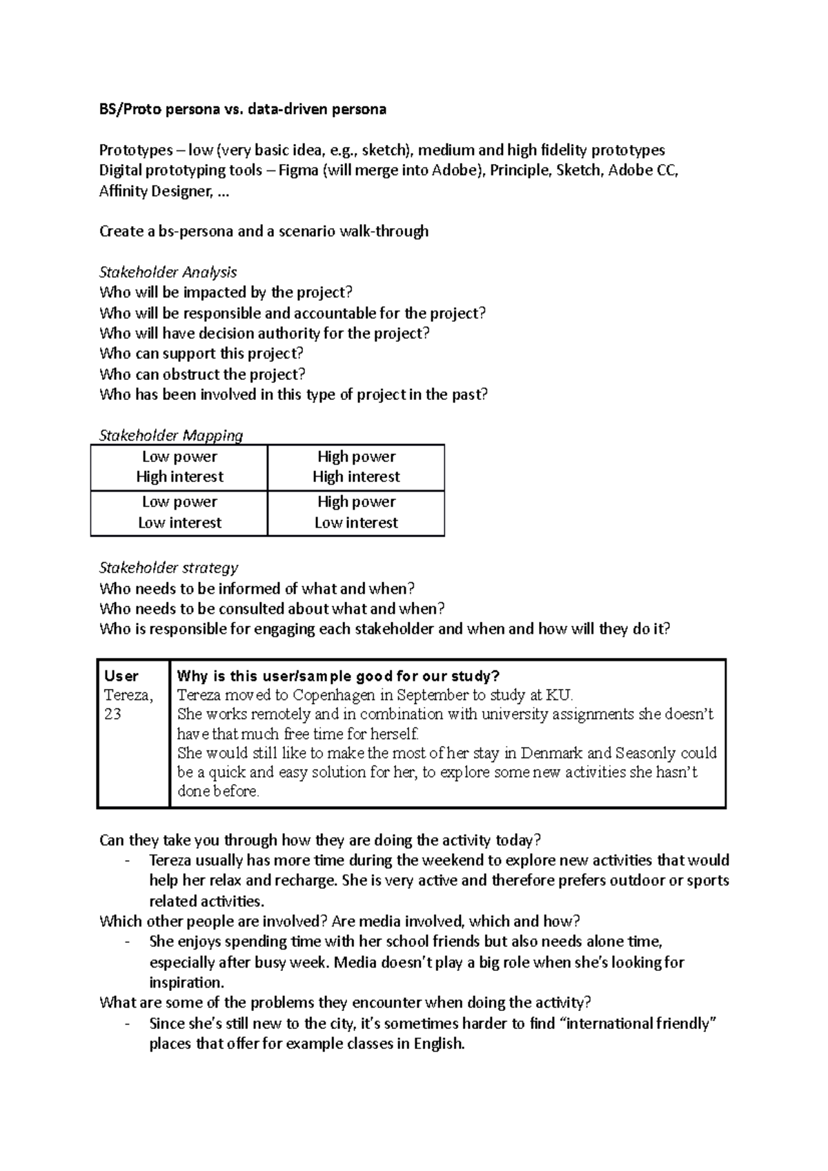 6 - BS/Proto persona vs. data-driven persona - BS/Proto persona vs ...