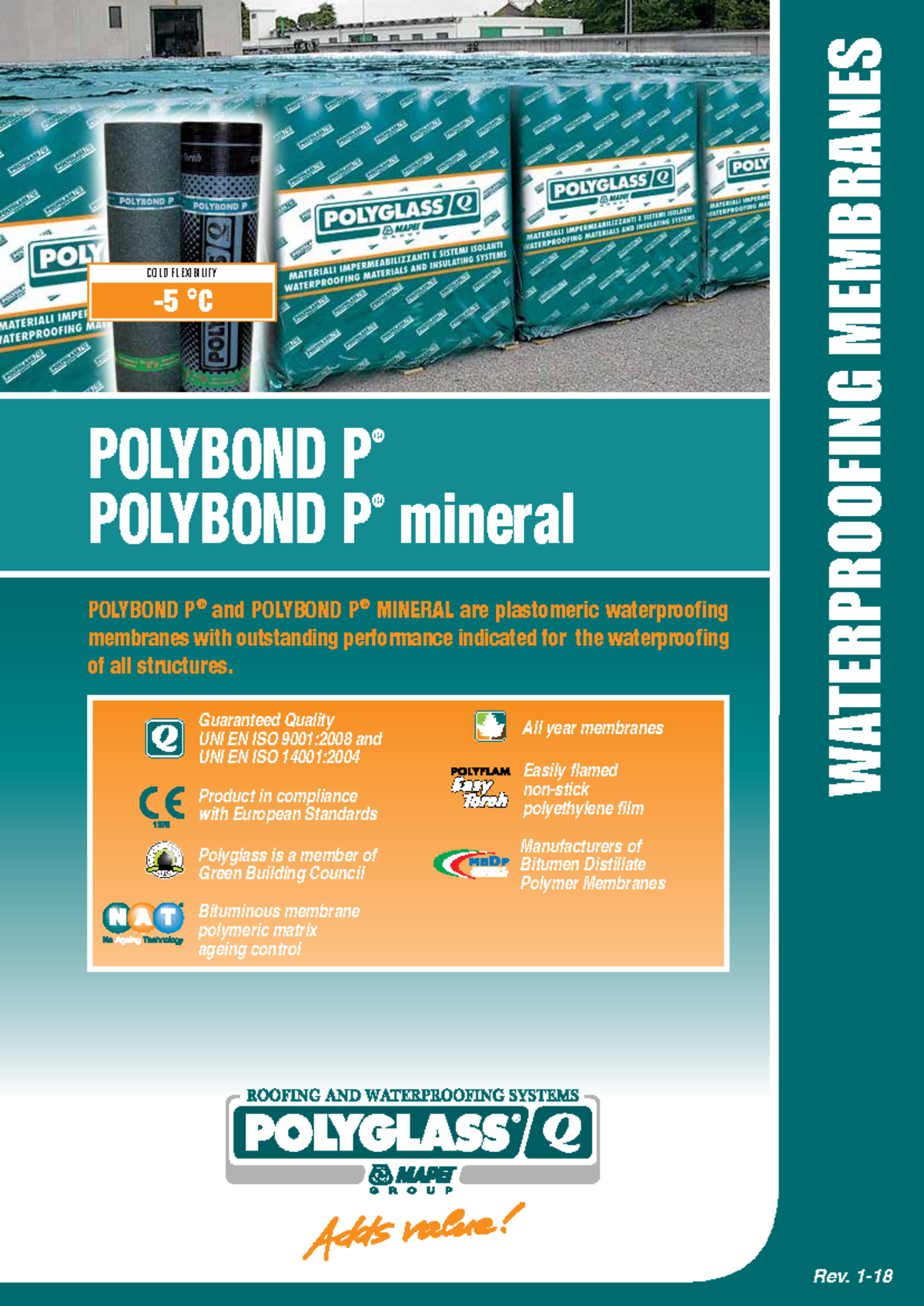 Polybond-P- Membrane - WATERPROOFING MEMBRANES POLYBOND P ® POLYBOND P ...