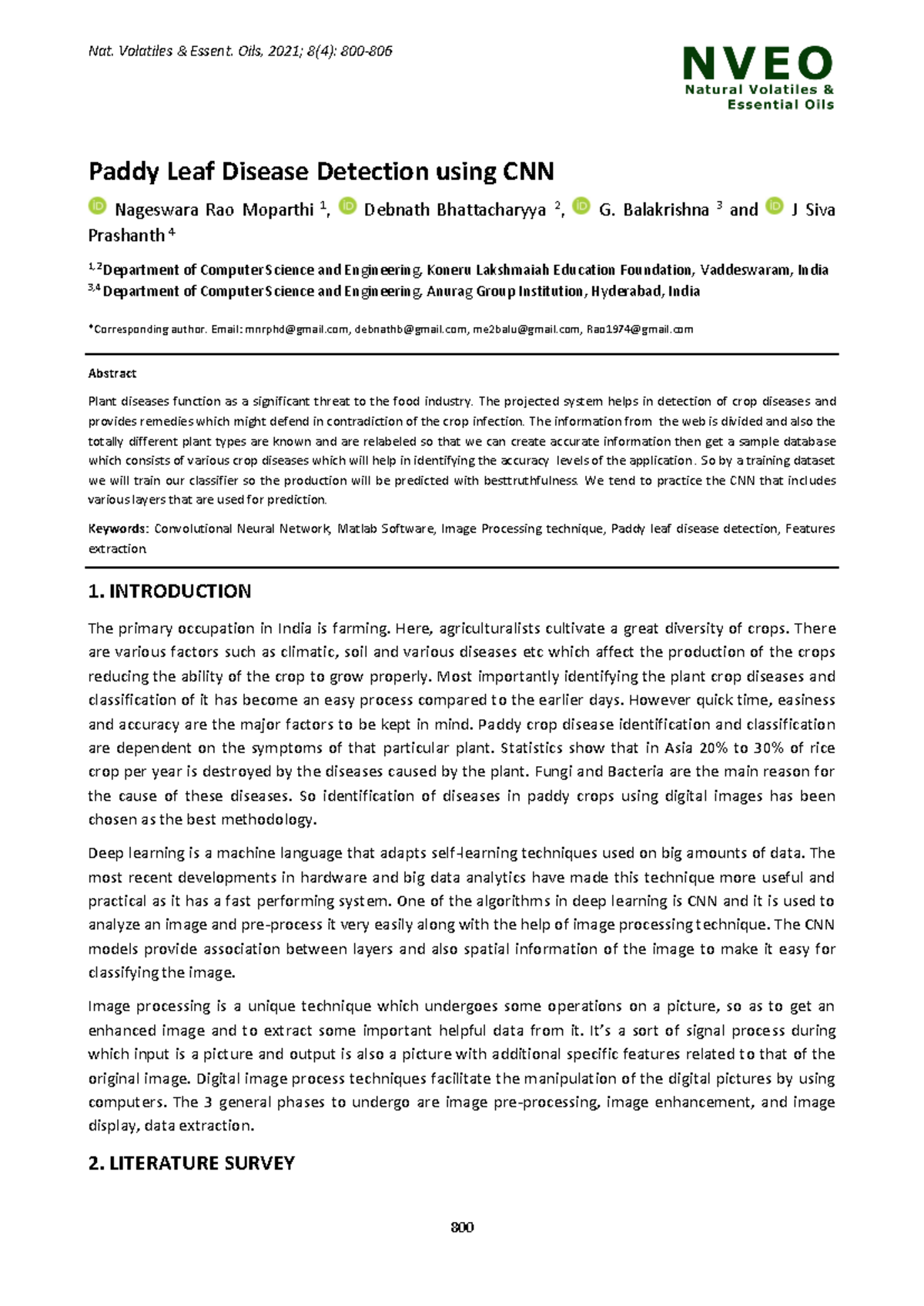 75 - COMPUTER SCIENCE - Paddy Leaf Disease Detection using CNN ...