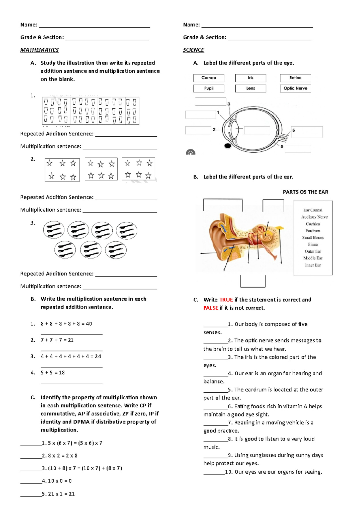 Q2 Week 1 Weekly Test - Summative Test - Name ...