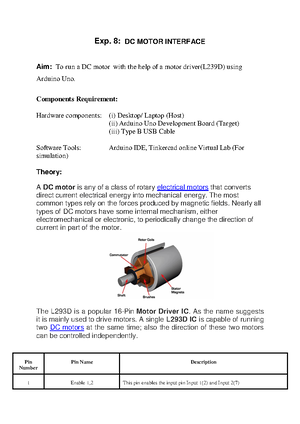Exp - 1 (Combined) - Getting started with Arduino - Laboratory Report Cover Sheet Name : Vivek M ...