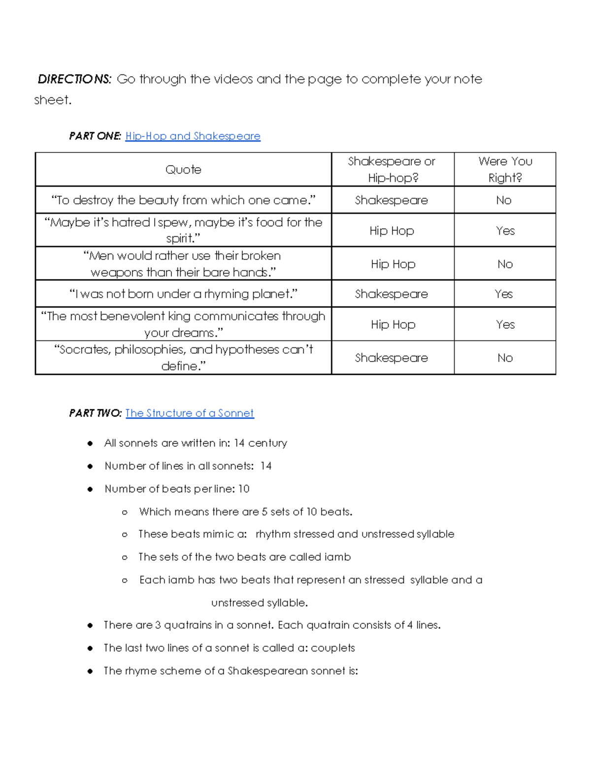 21 Sonnet Notes deez nuts - EOE-1615 - Studocu