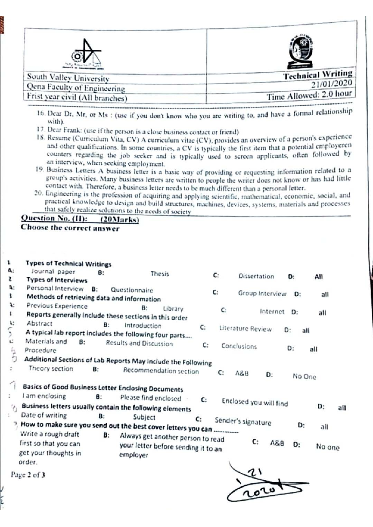 Exams -1 - engineering computation - Studocu