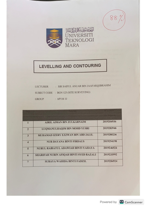 Sug report traverse - ssssssssssssssssssssssss - UNIVERSITY TECHNOLOGY ...