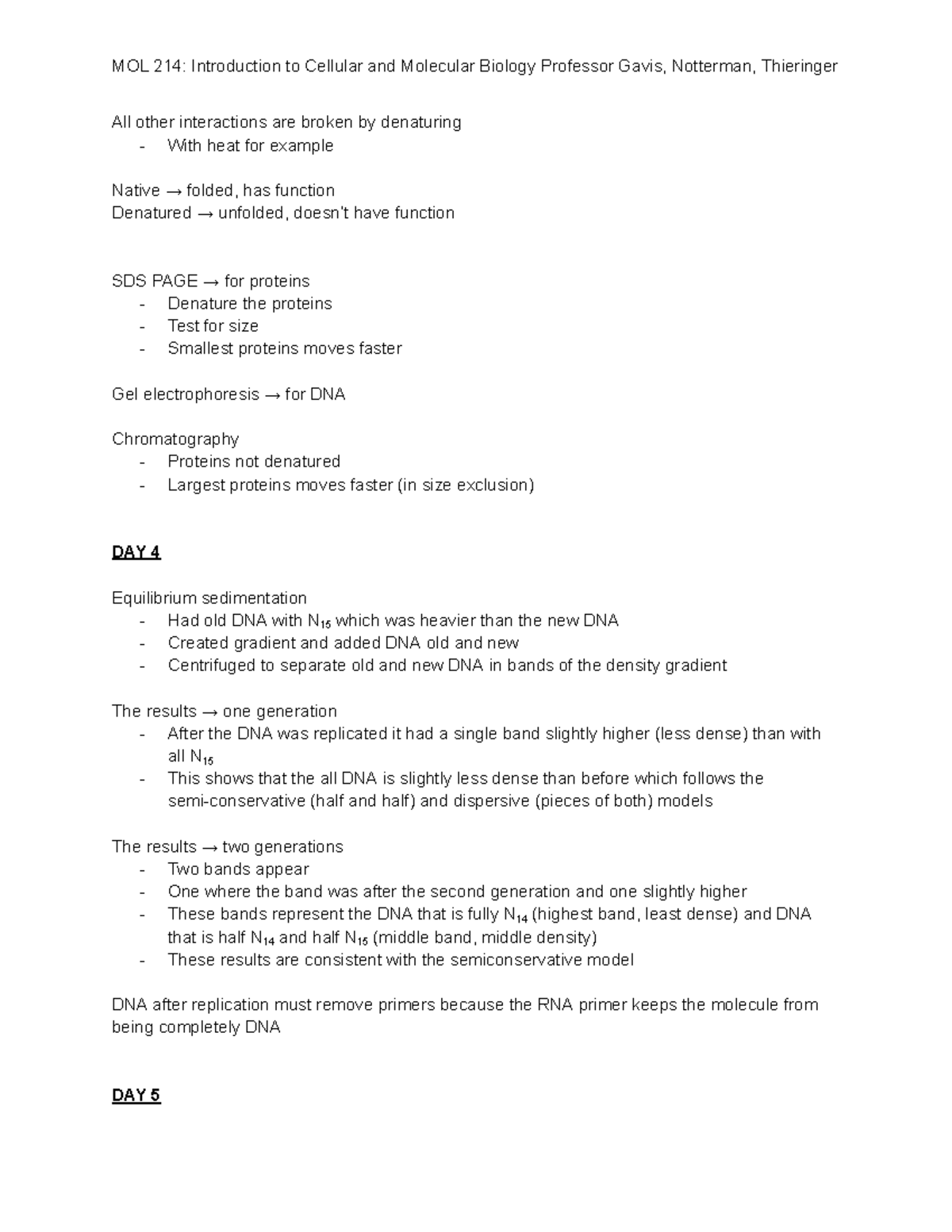 MOL 214 3-4 - Google Docs - MOL 214: Introduction to Cellular and ...