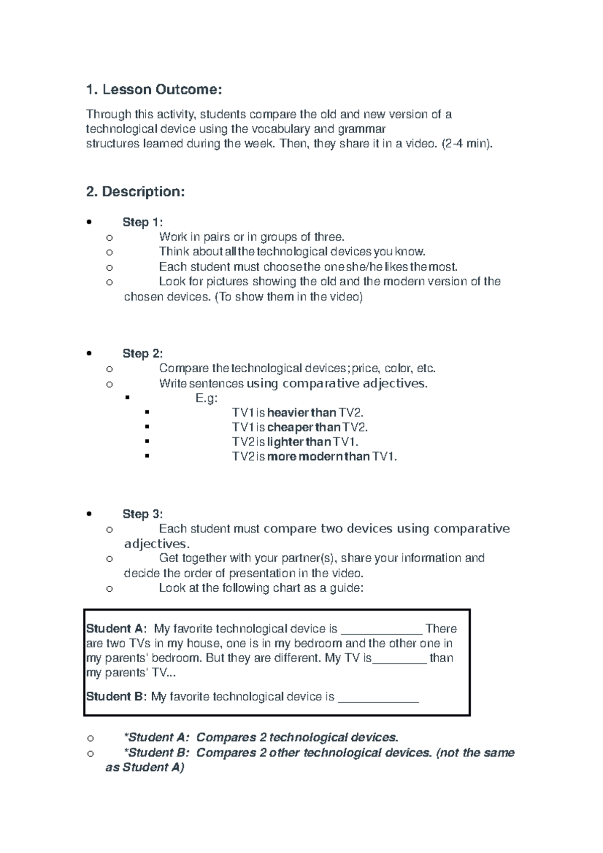 UTP task week 11 INGLES III 2021 APRENDIENDO - 1. Lesson Outcome ...