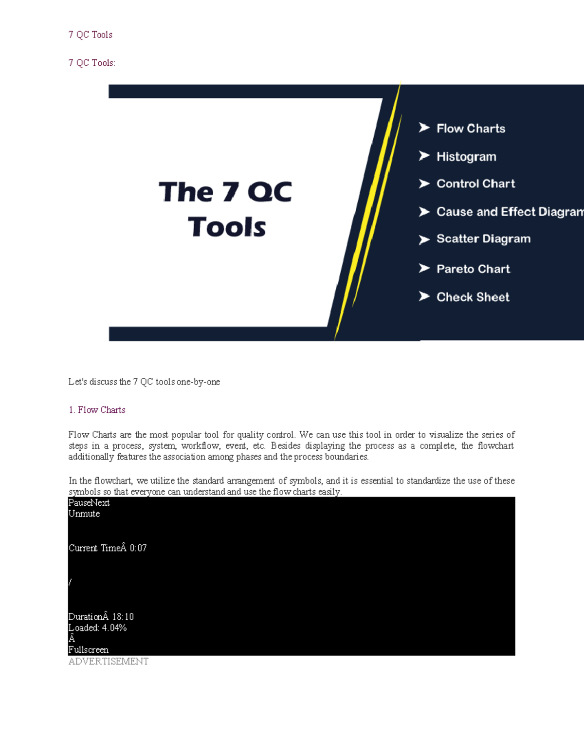 Unit 4 & 5 remaining - software testing - 7 QC Tools 7 QC Tools: Let's ...