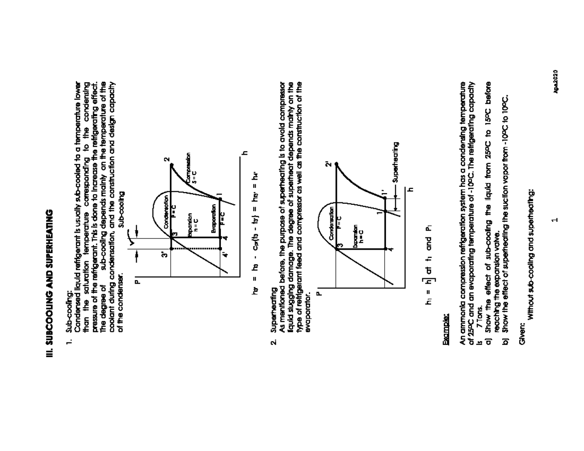 Learning Material III Sub Cooling and Superheating - SUBCOOLING AND ...