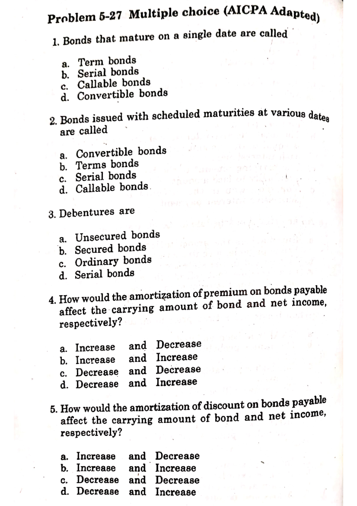 Intacc 2 - PROB 5-27 - Intermediate Accounting - Studocu