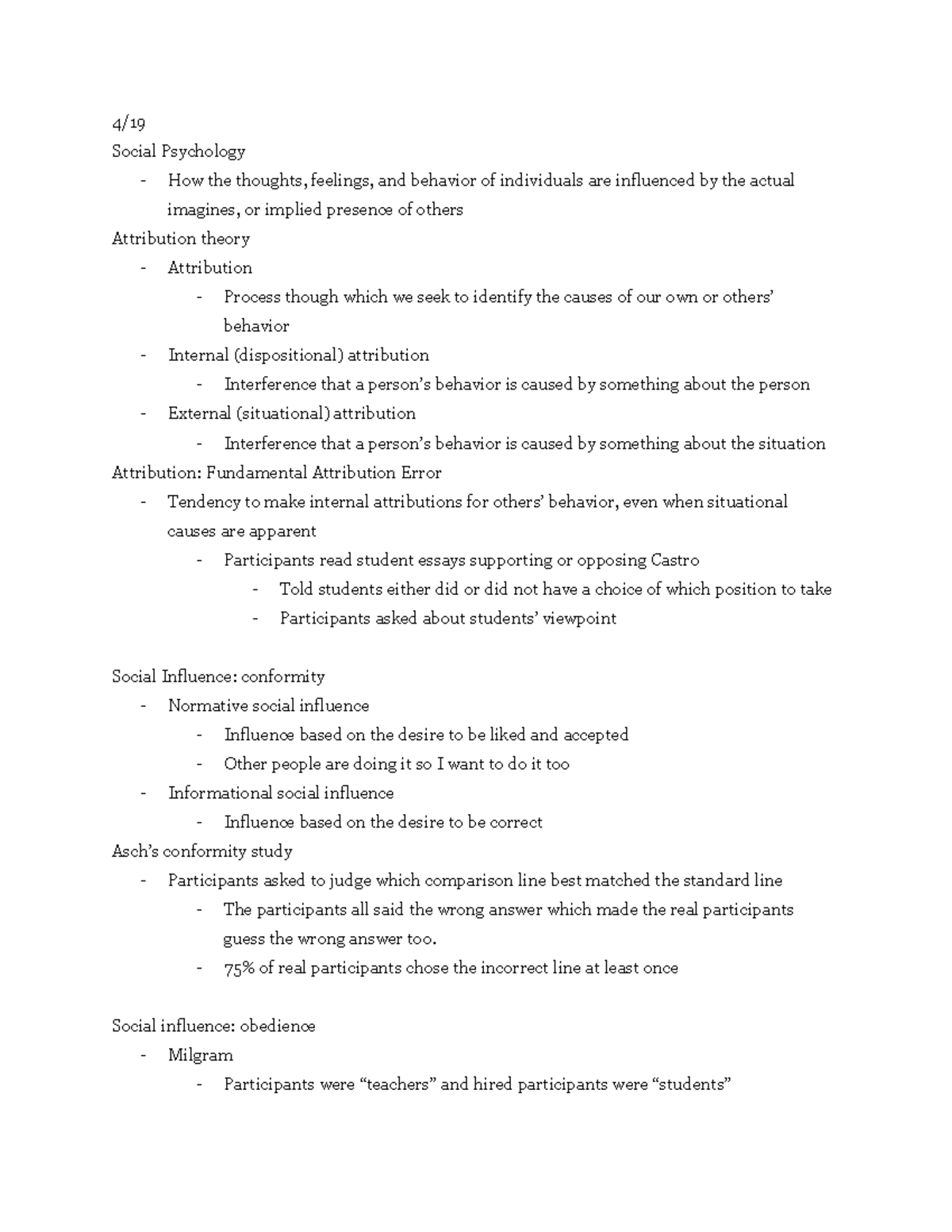 Gen Psych April - 4/ Social Psychology - How the thoughts, feelings ...