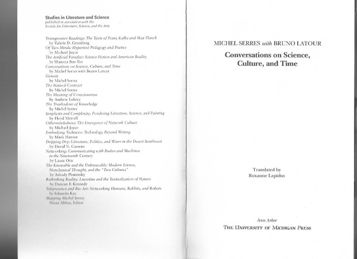 Serres reading - n/a - ENWR 1510 - Studocu