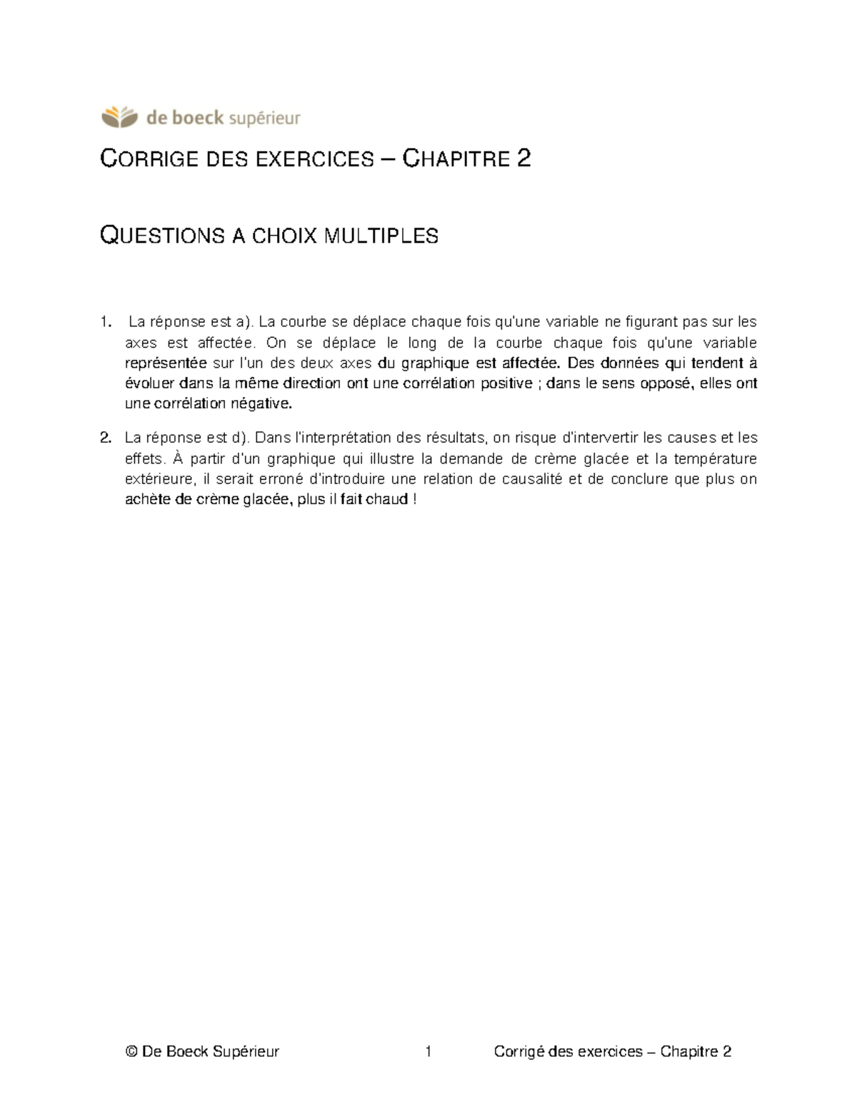 Chap02 solution exercices - CORRIGE DES EXERCICES – CHAPITRE 2 ...