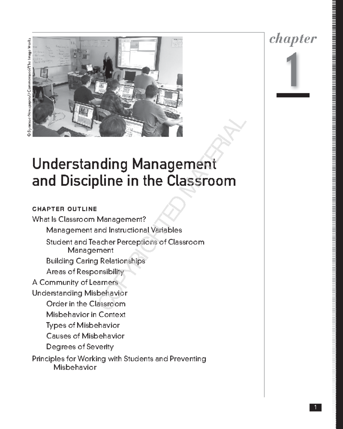 Understanding class management - chapter 1 1 Understanding Management ...