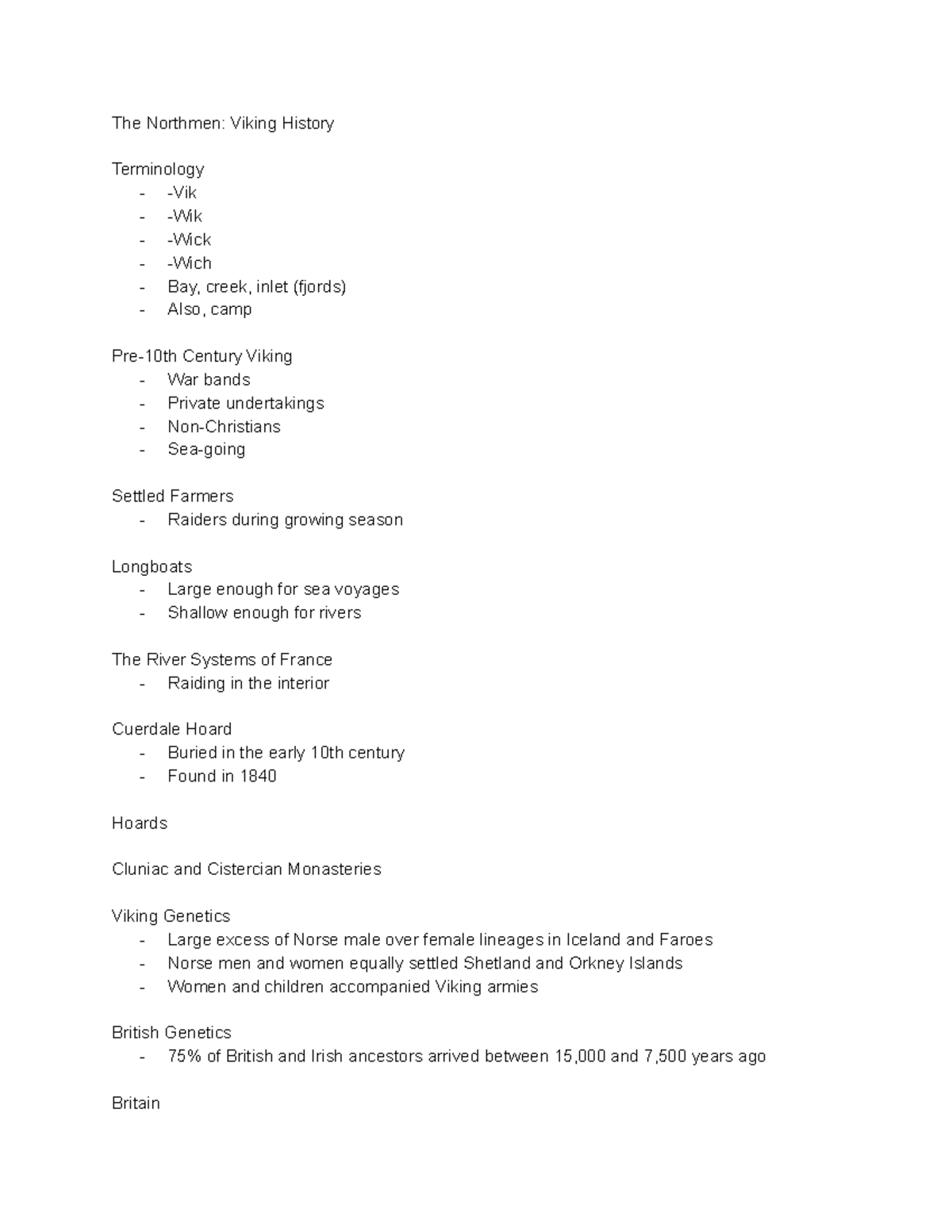His 004a: lecture notes 15 - The Northmen: Viking History Terminology ...