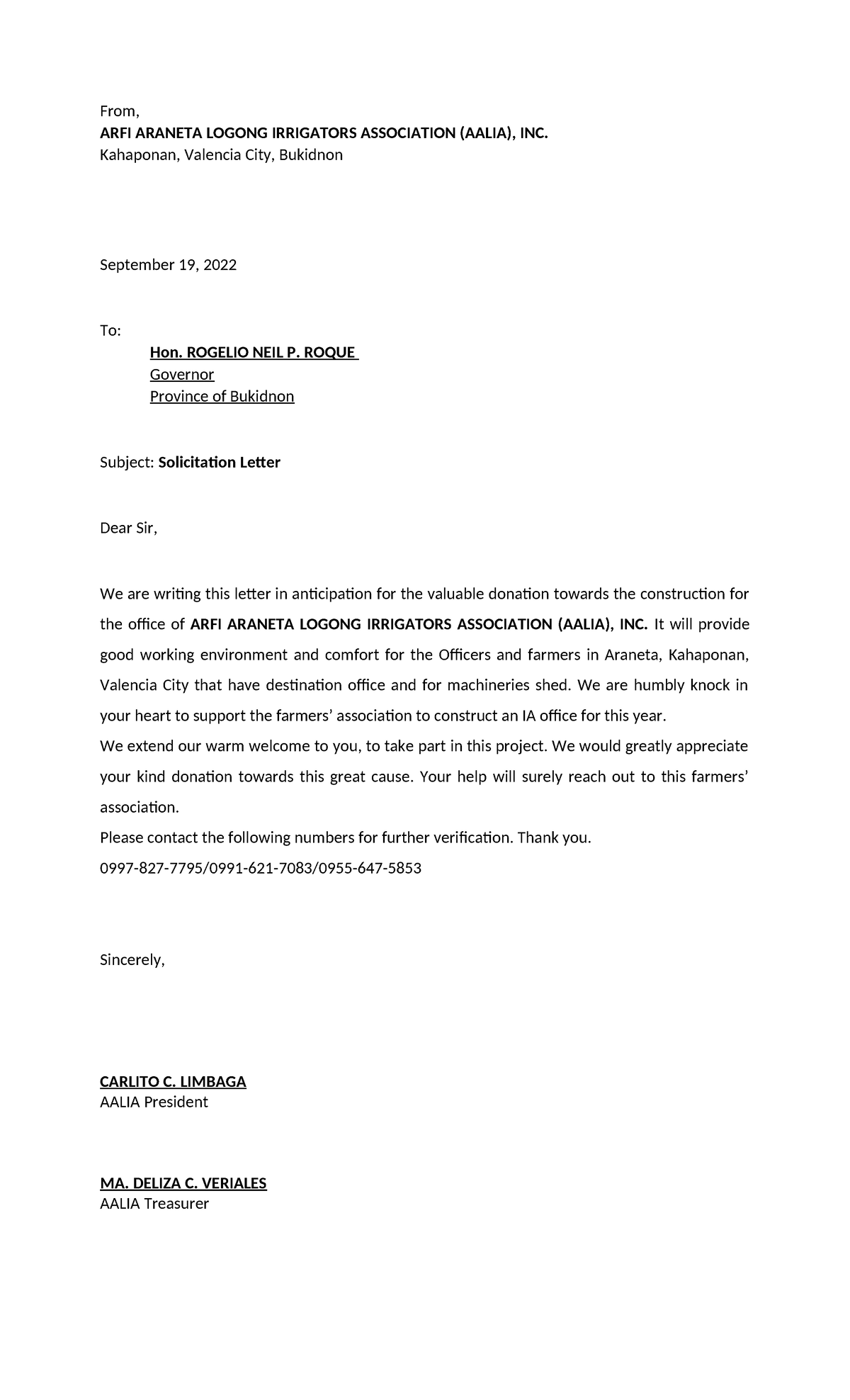 Office building proposal - From, ARFI ARANETA LOGONG IRRIGATORS ...