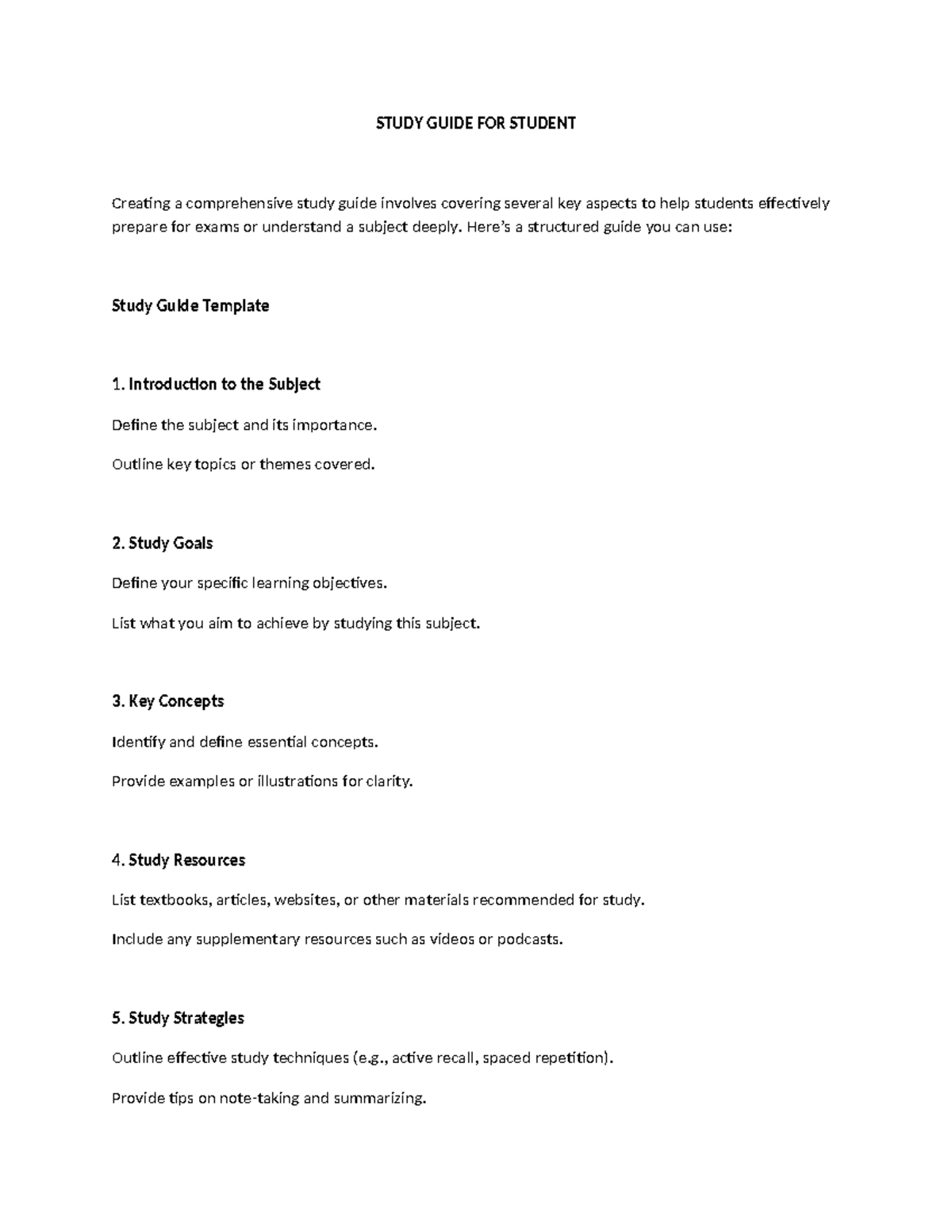 Study Guide for WISER Students - STUDY GUIDE FOR STUDENT Creating a ...