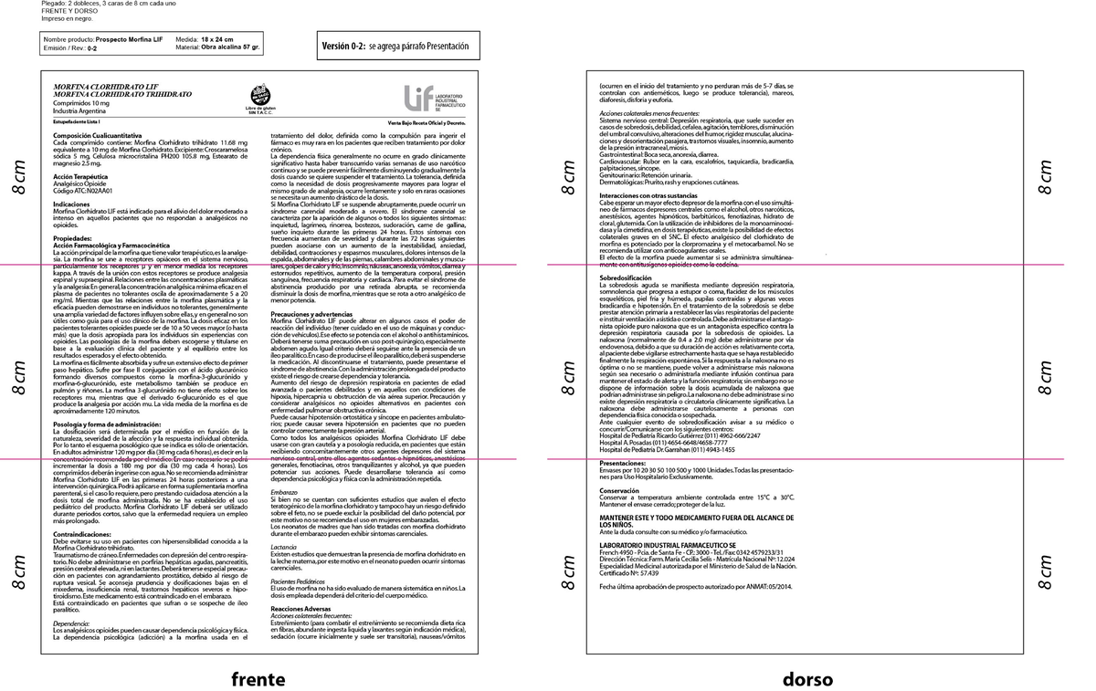 Prospecto Morfina 18 x 24 cm Rev 0-2 - Fundamentos De Enfermería - Studocu