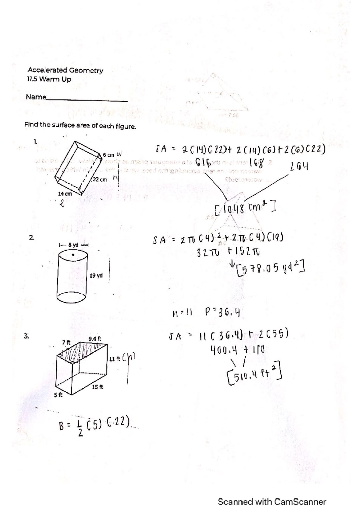 11.5 Warm Up - math notes - MATH55 - Studocu