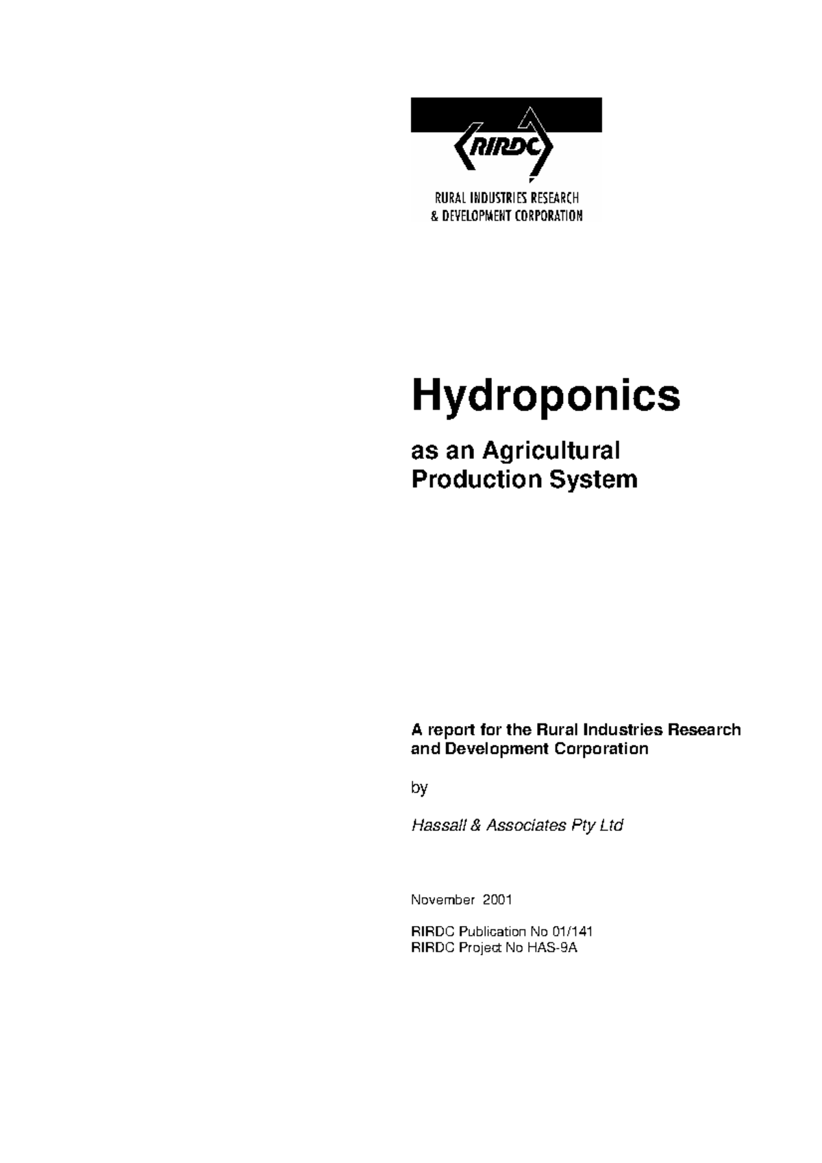 Hydroponic farming - Hydroponics as an Agricultural Production System A ...