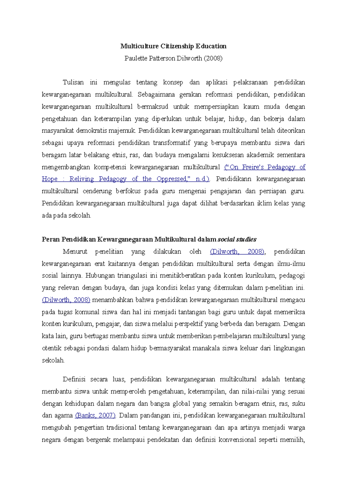 Multiculture Citizenship Education - Multiculture Citizenship Education ...