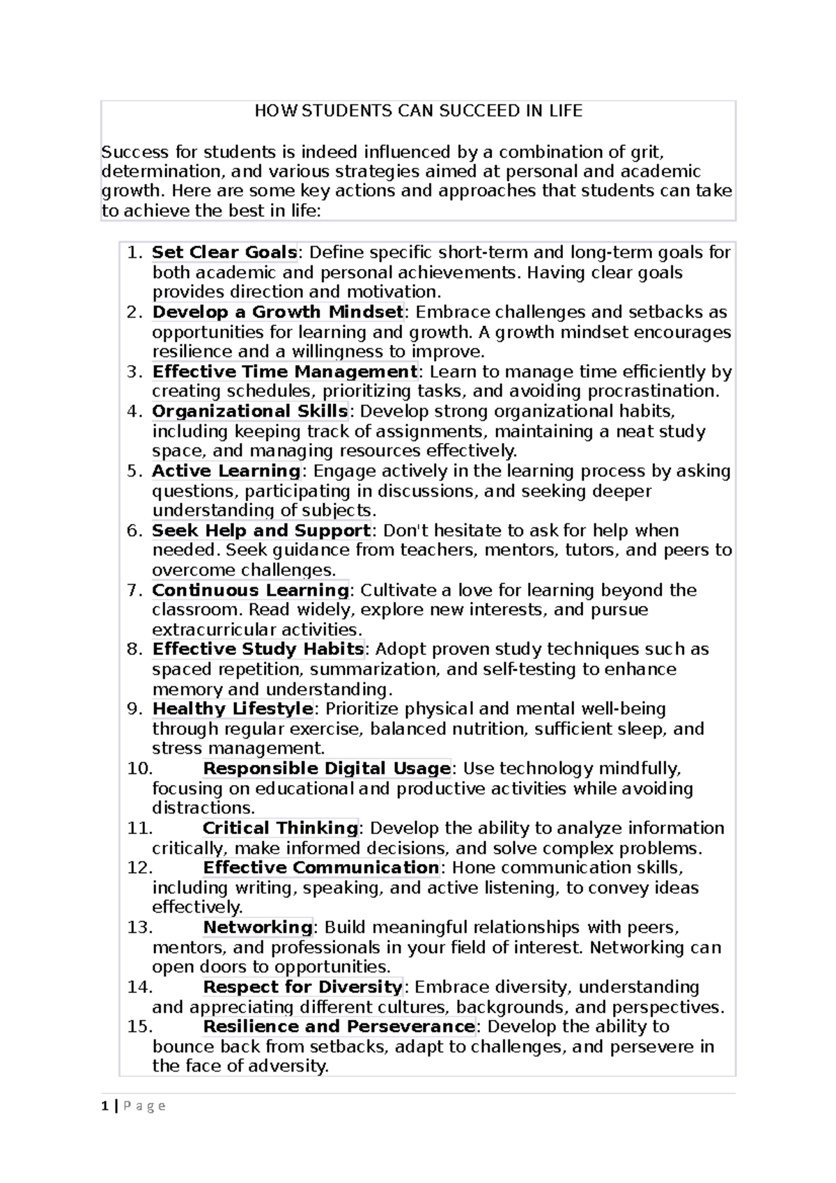 HOW Students CAN Succeed IN LIFE - HOW STUDENTS CAN SUCCEED IN LIFE ...