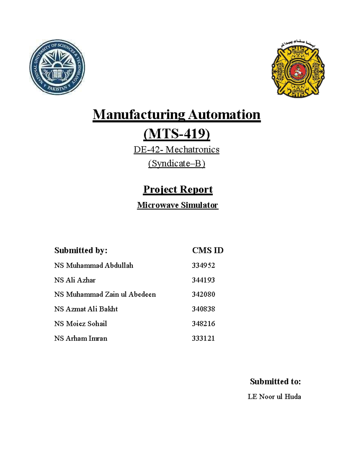 M&A PLC Report - Manufacturing Automation (MTS-419) DE-42- Mechatronics ...