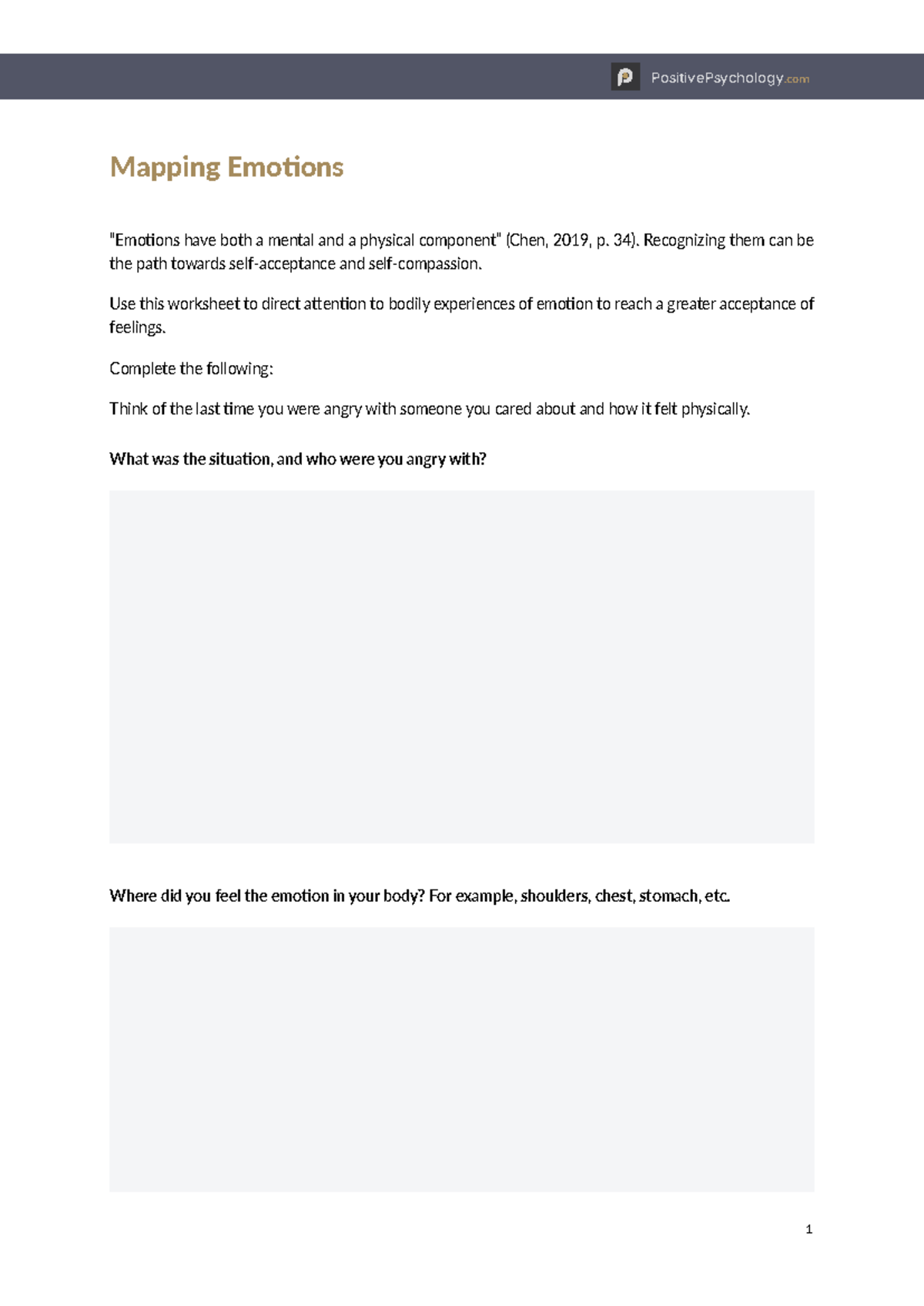 Mapping-Emotions - mapping emotions - PositivePsychology 1 Mapping ...