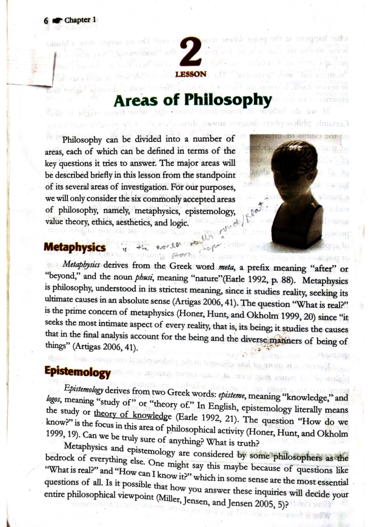 Inbound 427641789964614063 - 6 Chapter 1 2 LESSON Areas of Philosophy ...