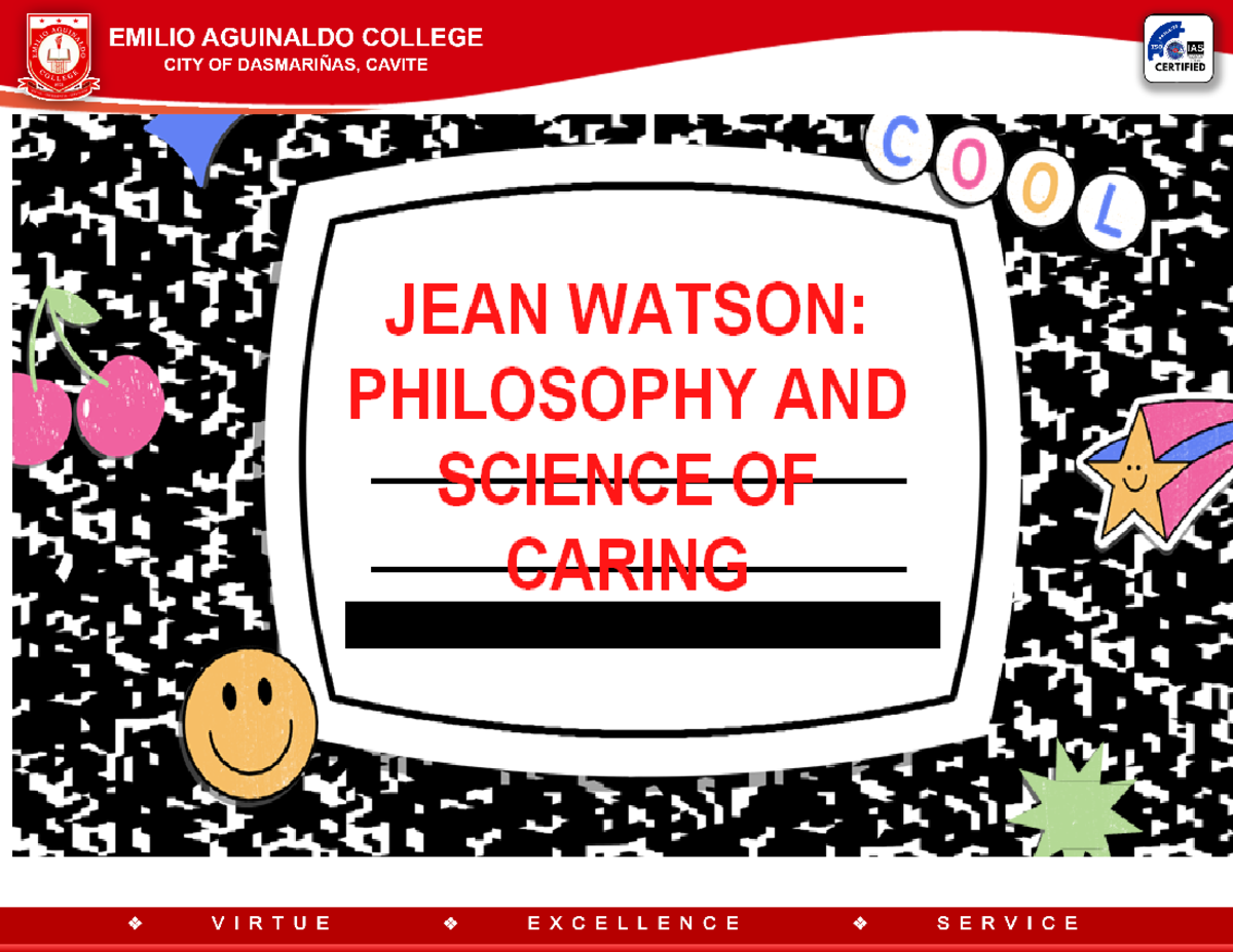 2.- Science-OF- Human- Caring JEAN- Watson - BS Psychology - Studocu