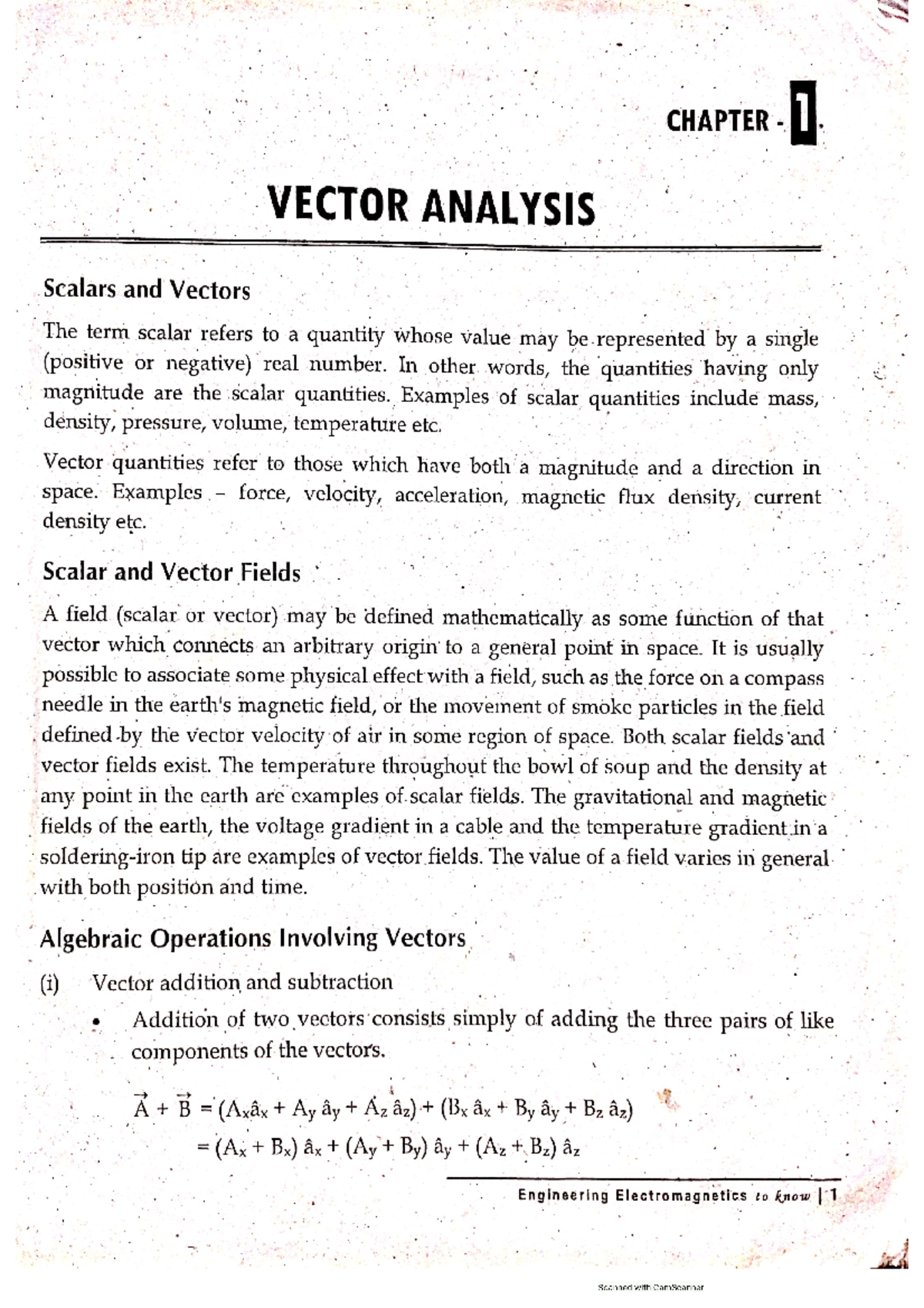 EMFW vector analysis - Engineering - electrical and electronics ...