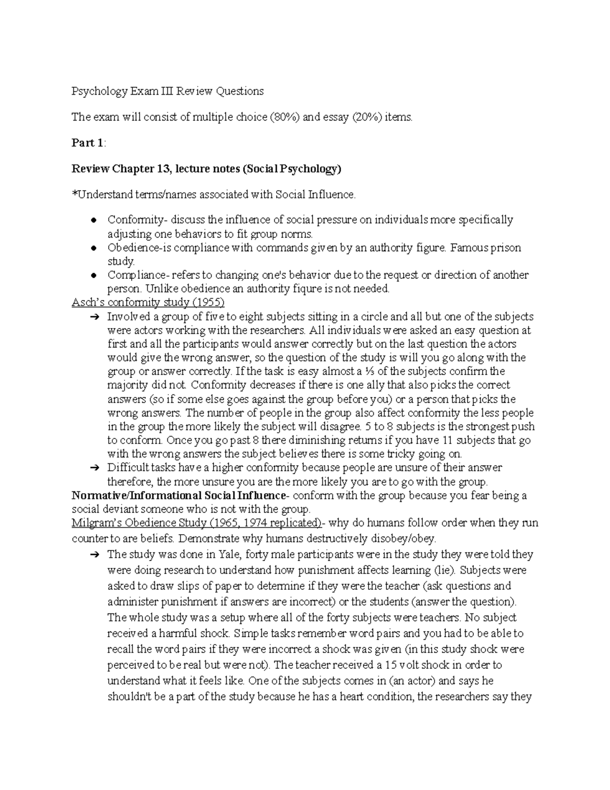 Psychology Exam 3 Review Psychology Exam III Review Questions The psychology-exam-3-review-psychology-exam-iii-review-questions-the