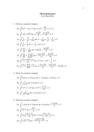 Matemàtiques Científic - Exercicis PAU solucionats - Selectivitat amb v ́ıdeos Matematiques ...