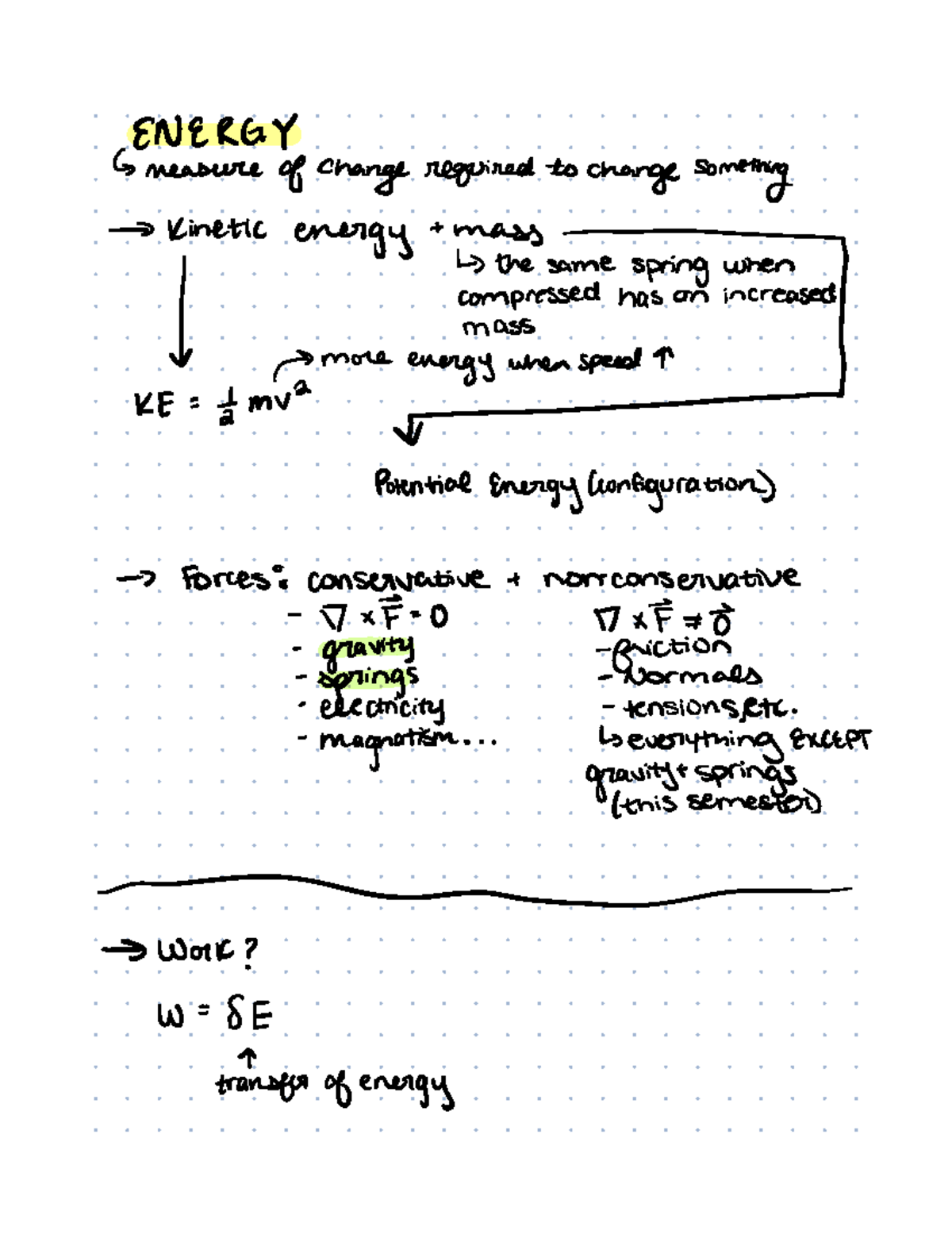 Energy 2 - Lecture notes - ENERGY measure of change required to ...