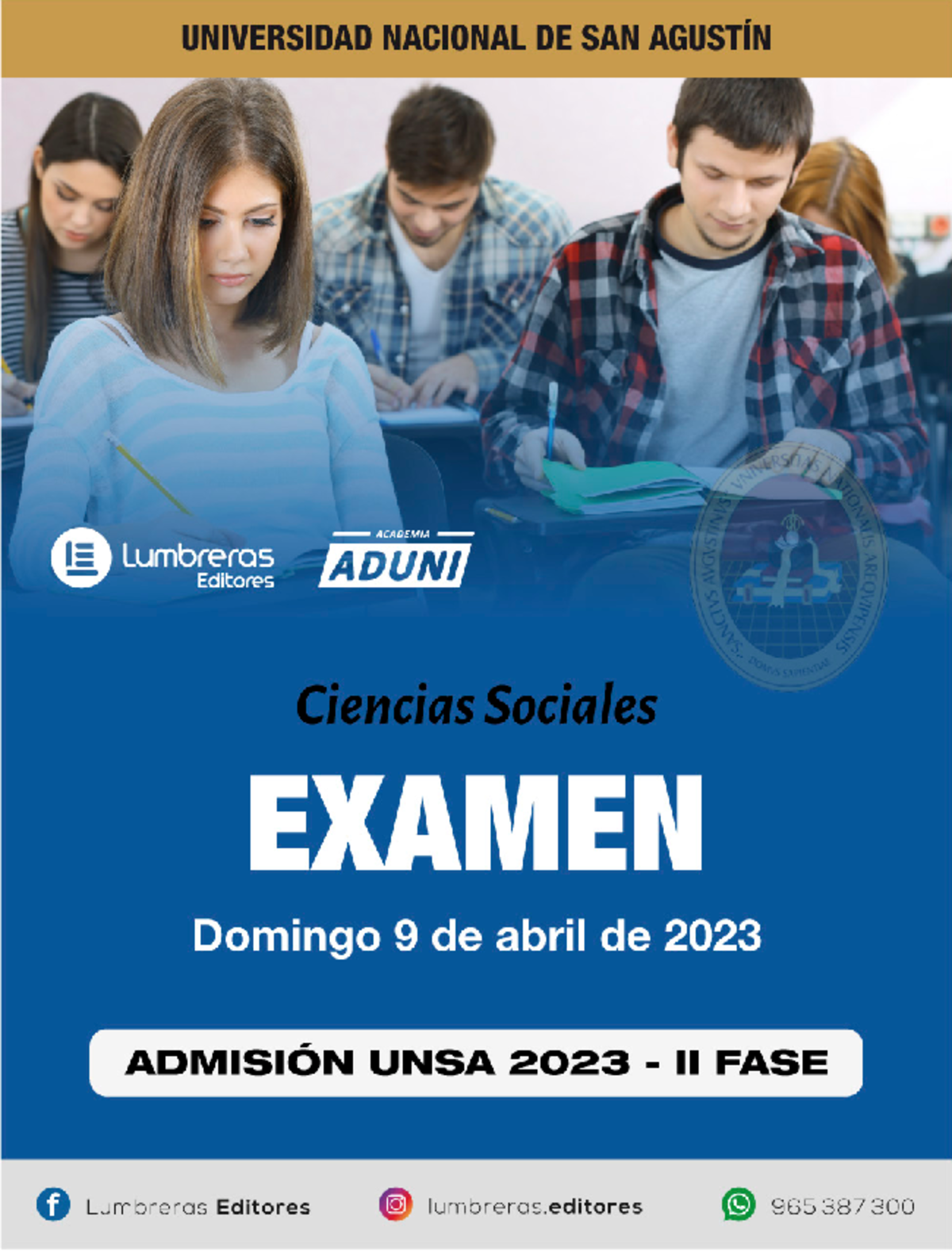 EX Adm UNSA II Fase-2023 (SOC) - Lumbreras Editores Academia ADUNI 2023 ...