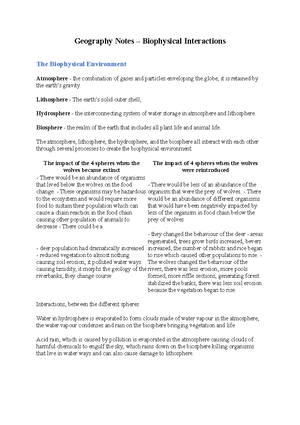 Lesson 1 Environmental impacts on human wellbeing - Human Wellbeing in ...