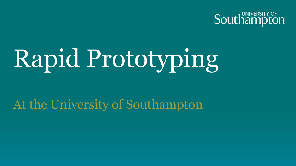 Rapid prototyping - ADVANCED LEVEL NOTES - Rapid Prototyping At the ...