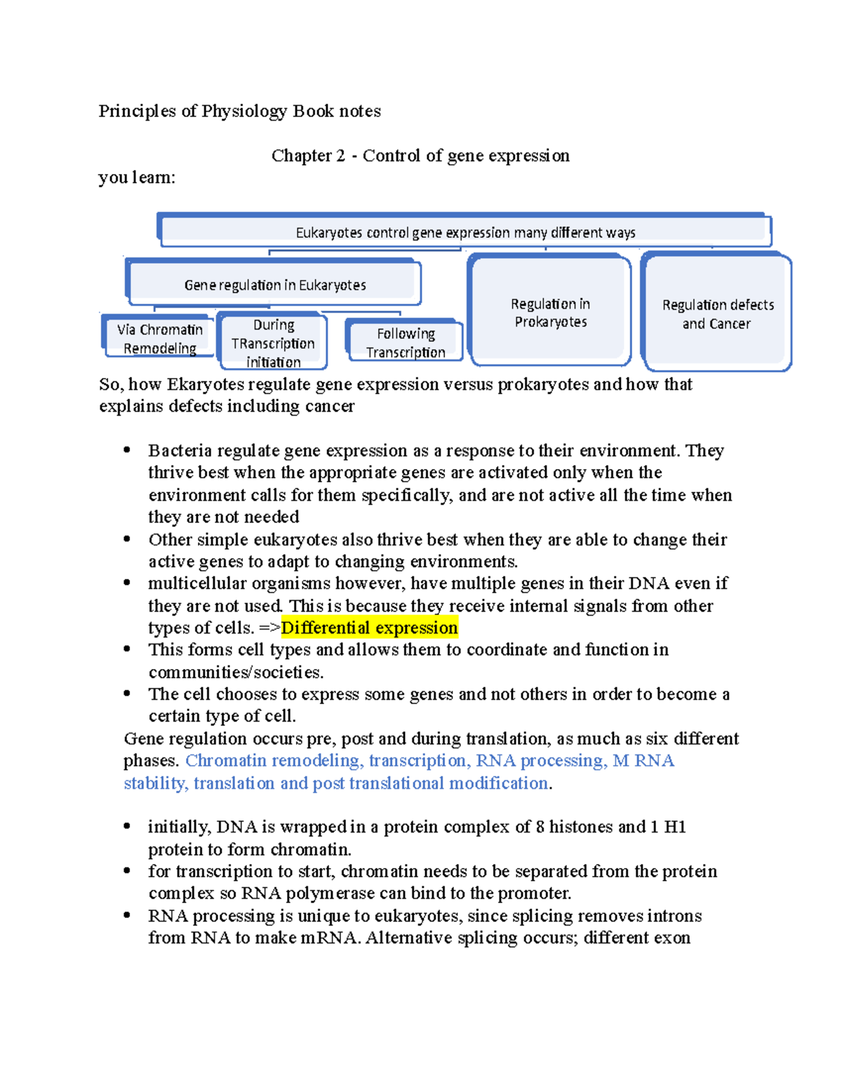 Principles of Physiology Book notes CH2 - Principles of Physiology Book ...